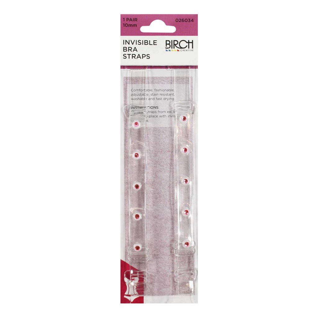 PLASTIC SHOULDER STRAP 10MM PINK DOT » Birch Wholesale