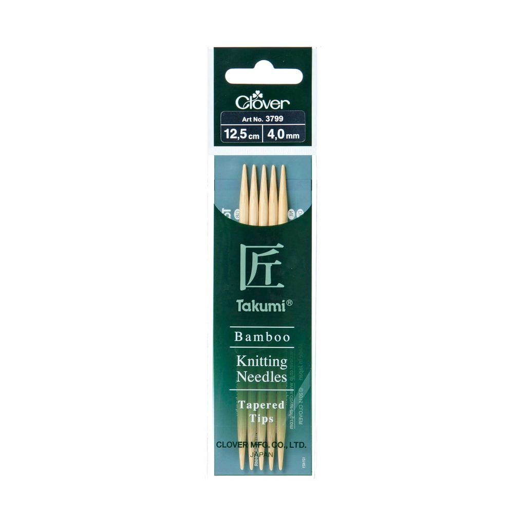 CLOVER BAMBOO KNITTING TAKUMI DOUBLE 12.5CM-4.00MM » Birch Wholesale