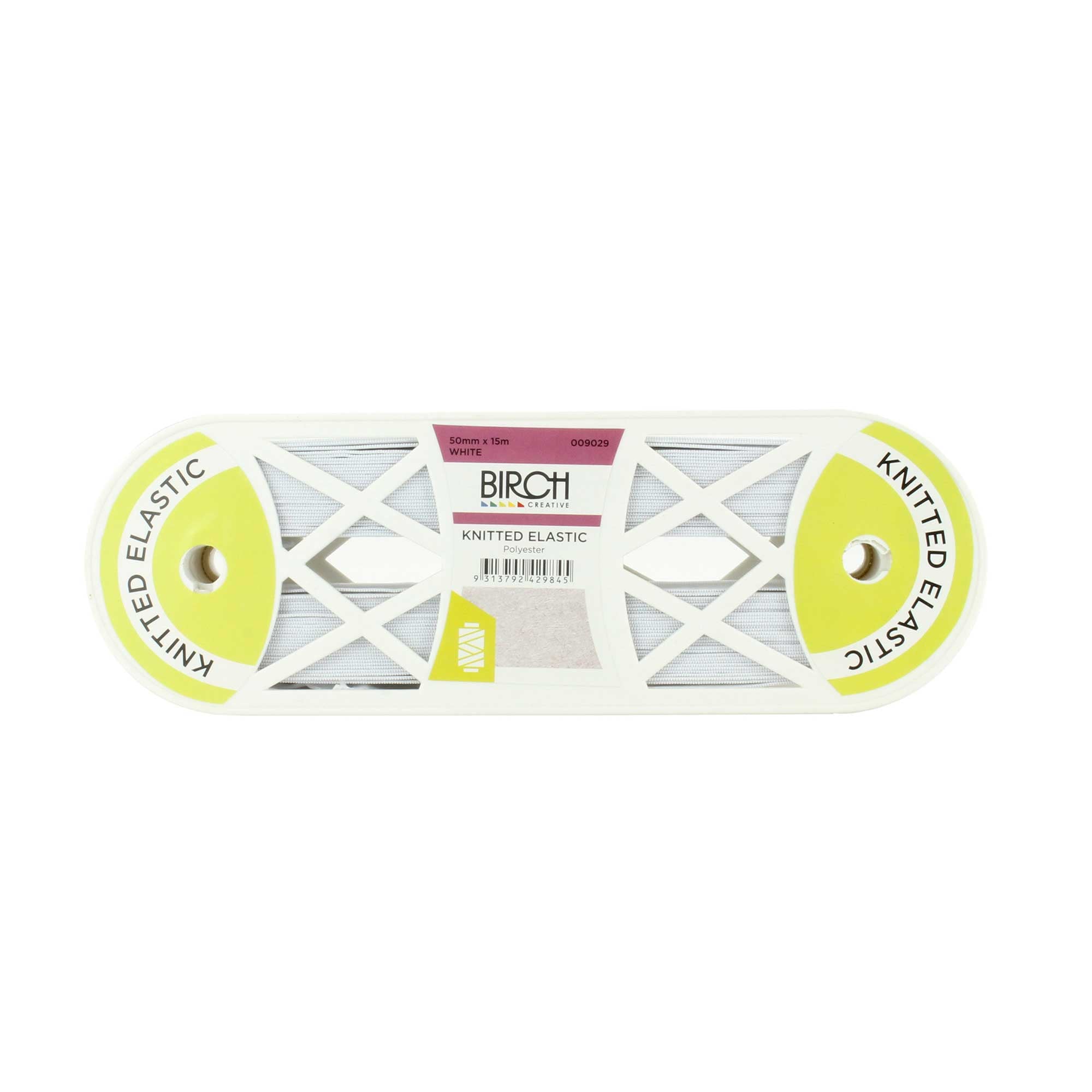 ELASTIC KNITTED 50MMx15MT - WHITE » Birch Wholesale