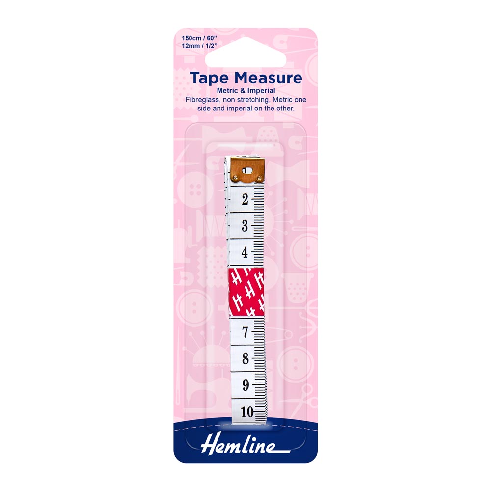 HEMLINE HANGSELL TAPE MEASURE METRIC/IMPERIAL 12MM » Birch Wholesale