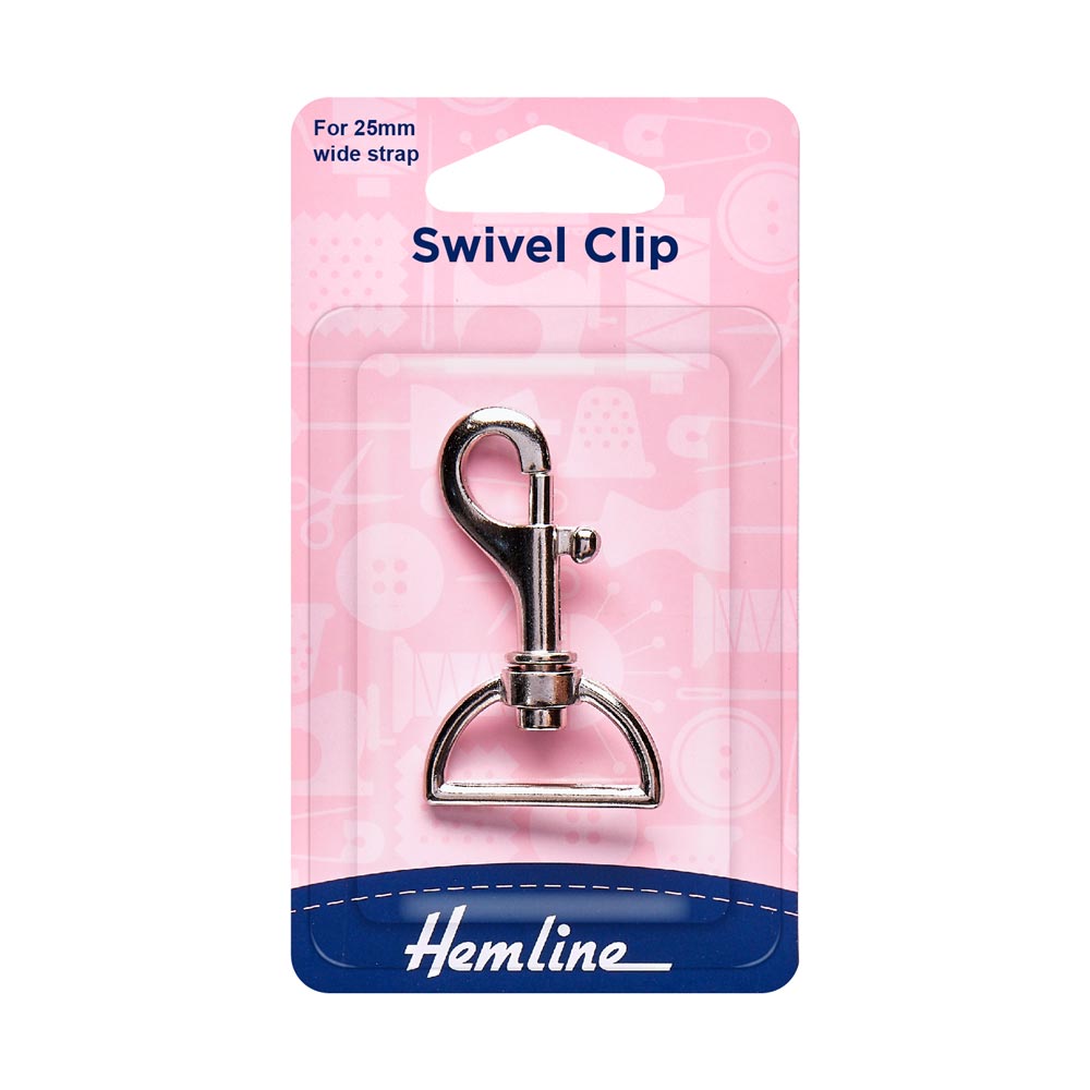 HEMLINE HANGSELL SWIVEL CLIP 25MM 1PC NICKLE » Birch Wholesale